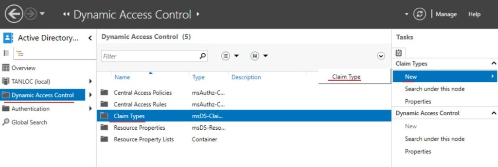 Lab Windows Server 2022 Module 5 Triển Khai Dynamic Access Control