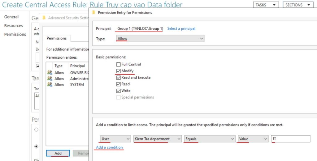 Lab Windows Server 2022 – Module 5 Triển Khai Dynamic Access Control